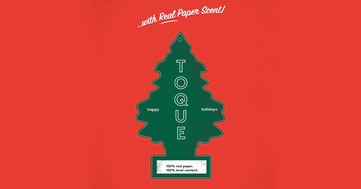 RGD | “...with Real Paper Scent” TOQUE Magazine®